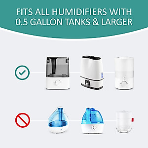 𝟐𝟎𝟐𝟒 𝐂𝐡𝐨𝐢𝐜𝐞* Humidifier Cartridge Cleaner, Universal, Compatible with LEVOIT, Dreo, Vicks and Other, Demineralization Cartridge for Humidifier, Fish Tank & Humidifier Treatment (Pack of 5)