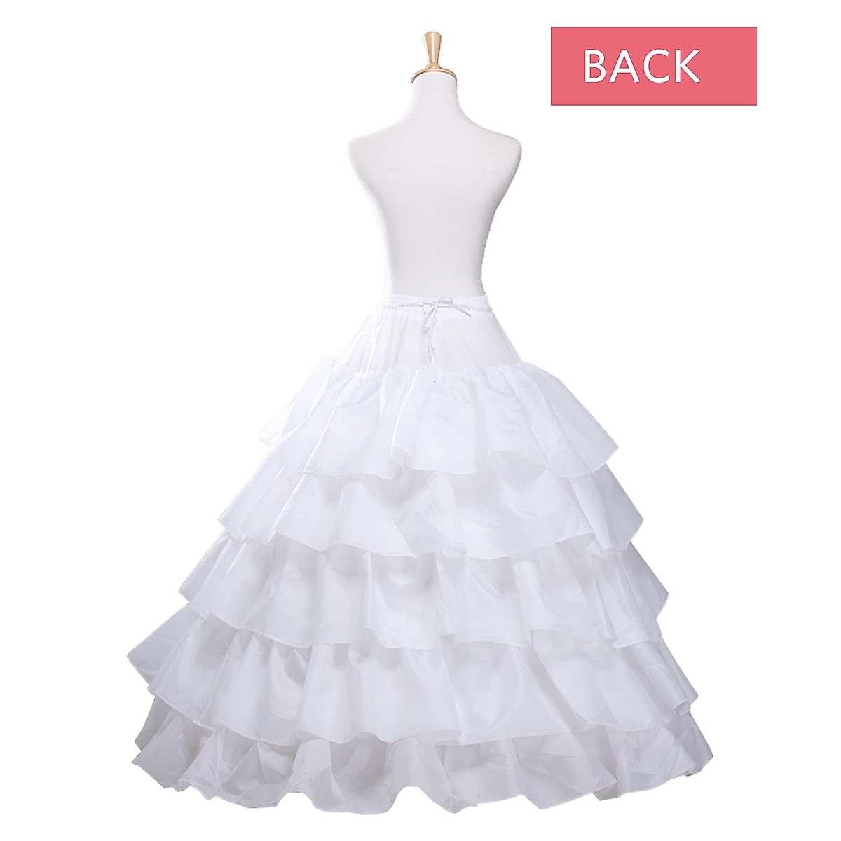 dgdgbaby Hoop Skirt Crinoline Underskirt Petticoat for Women Ball Gown Bridal Tulle Underskirt for Wedding Dress