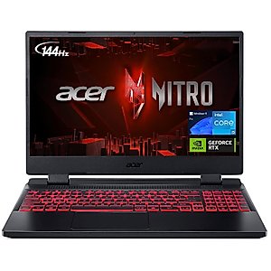 Acer Nitro 5 Gaming Laptop, 15.6/ FHD IPS 144Hz Display, 12th Gen Intel Core i5-12500H, GeForce RTX 3050 Ti 4GB, 16GB RAM, 1TB PCIe 4.0, Backlit KB, Thunderbolt 4, HDMI, Wi-Fi 6, Win 11 Pro