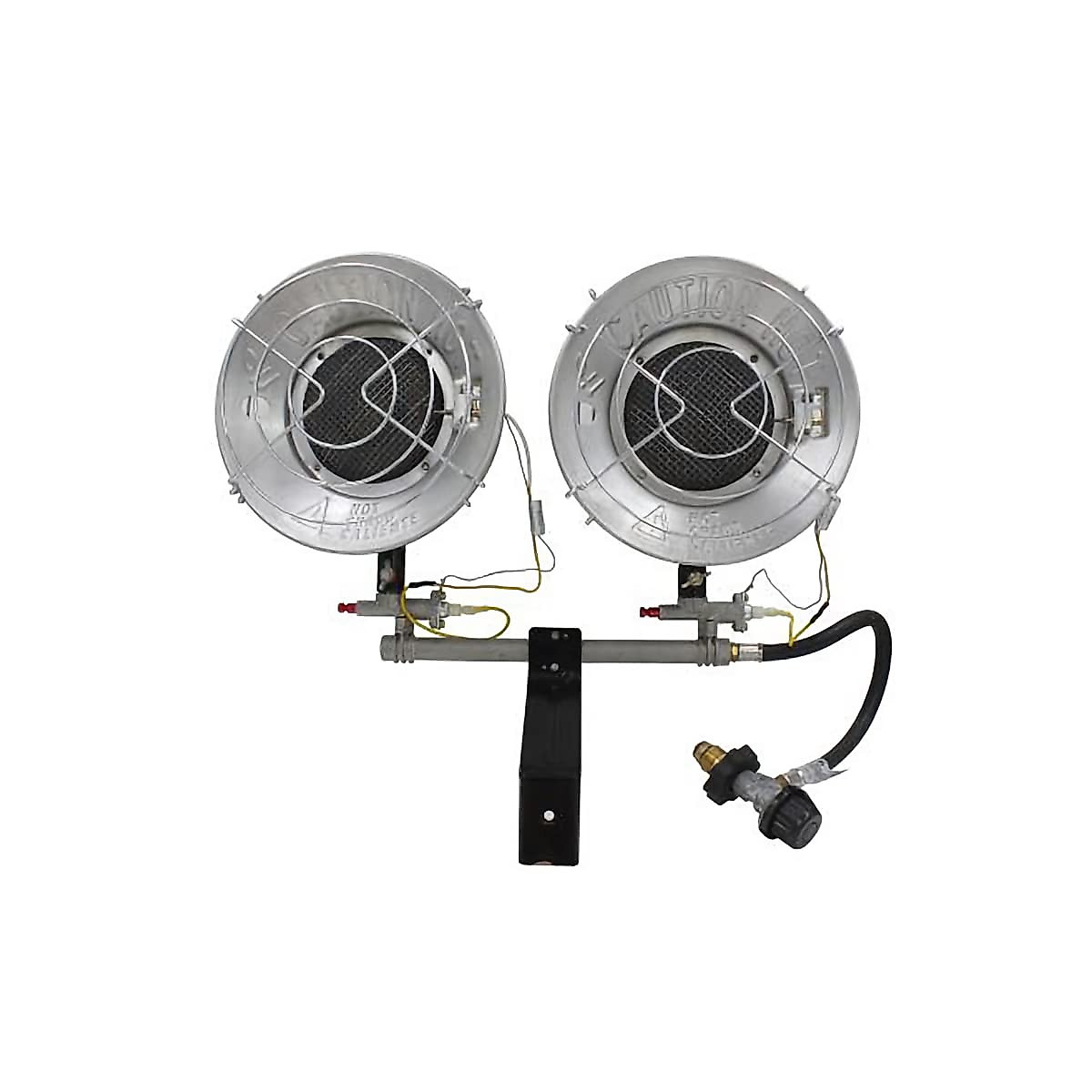 AWSINE 30,000 BTU Double Tank Top Outdoor Propane Heater Double Burner Safety Shut-Off Valve & Tip-Over Switch (Propane Cylinder not Included)