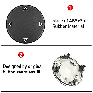 Jaroxn Compatible with BMW iDrive Knob Button Replacment Multimedia iDrive Control Knob Button for 1' F20 F21/3' F30 F31 F34 GT/5' F07 F10 F11/7' F01 F02 F04/X3 F25 Series, iDrive Button Cover