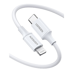 UGREEN USB C to Lightning Cable- 6FT MFi Certified PD Fast Charging Lightning Cord Compatible with iPhone 14/14 Pro/14 Pro Max, iPhone 13/12/11/X/XR/XS/8 Series, MacBook, iPad, AirPods Pro