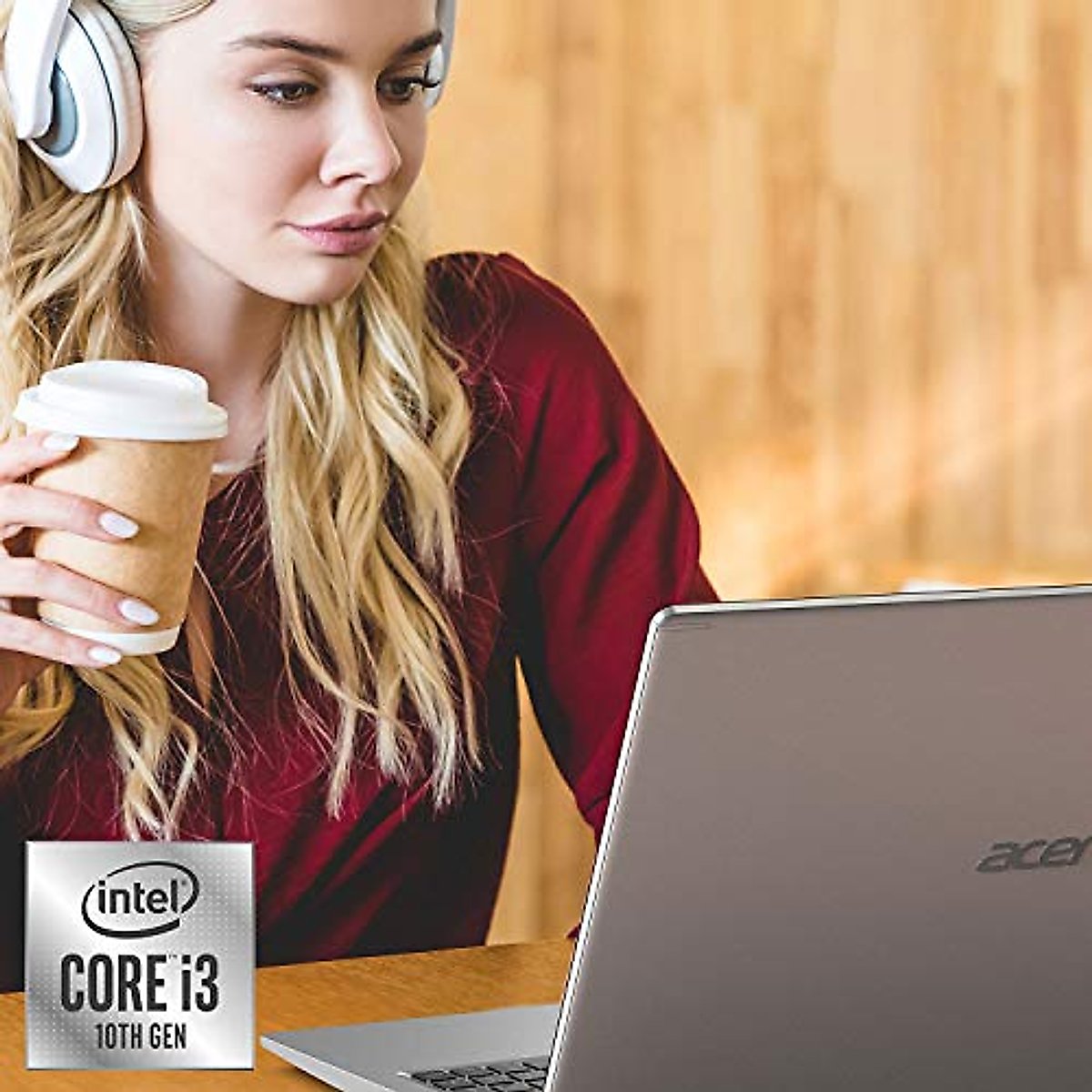 Acer Aspire 5 A515-55-378V, 15.6" Full HD Display, 10th Gen Intel Core i3-1005G1 Processor (Up to 3.4GHz), 4GB DDR4, 128GB NVMe SSD, WiFi 6, HD Webcam, Backlit Keyboard, Windows 10 in S Mode