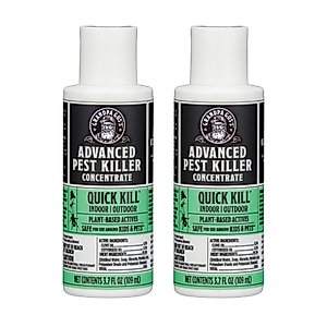 Grandpa Gus's Natural Advanced Pest Killer Concentrate, Plant-Based Actives Quick Kill Multiple Insect Species, Indoor & Outdoor Use, Light Scent, 3.7 fl oz (Pack of 2)