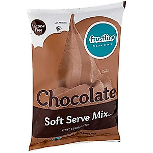 Whynter ICR-300SS 0.5-Quart Stainless Steel Rolled Ice Cream Maker with Compressor & Frostline Chocolate Soft Serve Mix, 6 Pound Bag (Pack of 1)