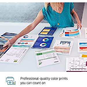 HP Color Laserjet Pro M255dw Wireless Laser Printer, Auto 2-Sided Printing, Remote Mobile Print, 22 ppm, 250-Sheet, Compatible with Alexa, White - Bundle with JAWFOAL Printer Cable