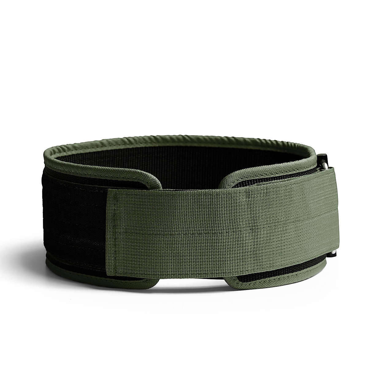Gymreapers Quick Locking Weightlifting Belt for Bodybuilding, Powerlifting, Cross Training - 4 Inch Neoprene with Metal Buckle - Adjustable Olympic Lifting Back Support (Ranger Green, X-Large)