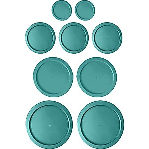 Replacement Lids for Pyrex Containers (2) 1-Cup (3) 2-Cup (2) 4-Cup (2) 7-Cup (Turqoise)