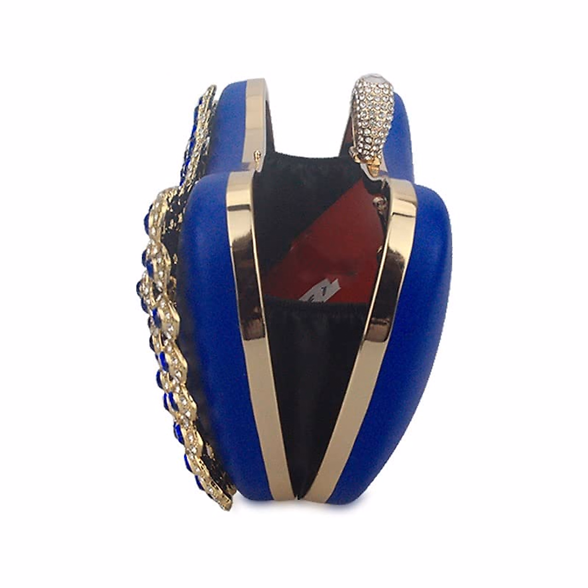 YLLWH Metallic Colorful Diamonds Beaded Clutch Wedding Purses Elegant Evening Bags Ladies Day Clutches Party Bag