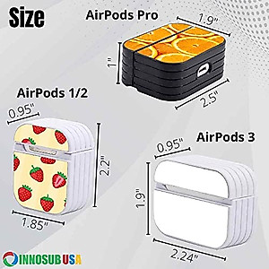 Sublimation Blank Case Compatible with AirPods/AirPods 2 - Black DIY Plastic Cover Made by INNOSUB USA