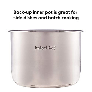 Instant Pot Stainless Steel Inner Cooking Pot 6-Qt, Polished Surface, Rice Cooker, Stainless Steel Cooking Pot