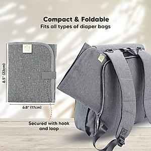 KeaBabies Baby Diaper Caddy Organizer and Portable Diaper Changing Pad - Large Baby Organizer - Waterproof Foldable Baby Changing Mat - Diaper Organizer for Changing Table - Travel Diaper Change Mat