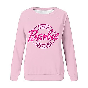 wkind olades Come On Let's Go Party Sweatshirt for Women Trendy Girls Shirt Cute Bachelorette Pullover Fall Y2K Tops