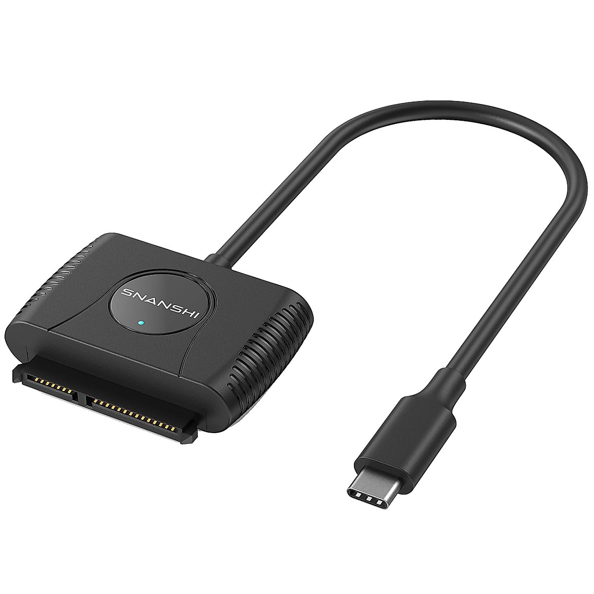 SATA to USB C Adapter, SNANSHI USB C to SATA 3.5Inch USB Type C to SATA Adapter Converter with UASP SATA to USB Converter for 2.5" 3.5” Hard Drives Disk HDD, with 12V Power Adapter
