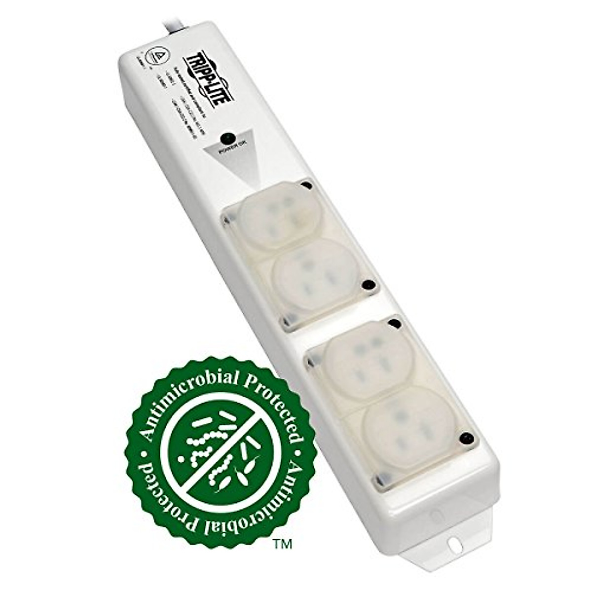 Tripp Lite Medical-Grade Power Strip, 4 15A Hospital-Grade Outlets, 15 ft. Cord, UL 60601-1 (PS-415-HGULTRA)