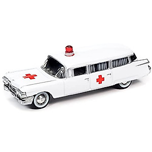 1959 Ambulance White Special Edition Limited Edition to 3600 Pieces Worldwide 1/64 Diecast Model Car by Johnny Lightning JLCP7350