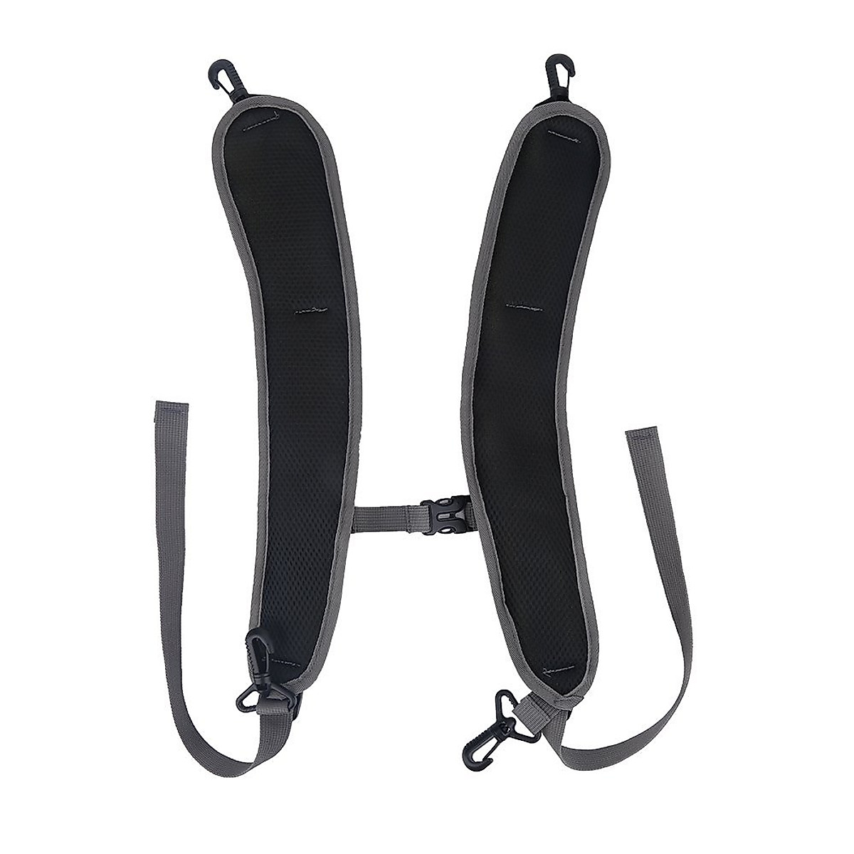 FILFEEL Bag Strap, 1 Pair Nylon Durable Backpack Shoulder Adjustable Belt Repair Parts Accessory(Black)