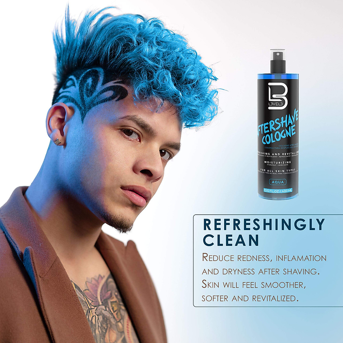 L3 - Level 3 Shaving Gel & Aftershave Kit - Calms Redness and Irritation - Hydrating and Refreshing for your Skin - Straight Razor Shave Gel - Non-Irritating - Refreshing Smell