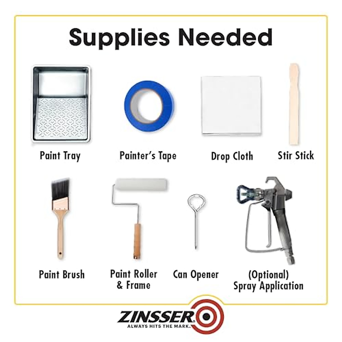 Rust-Oleum Zinsser 307648 Odor Killing Primer, White, Quart