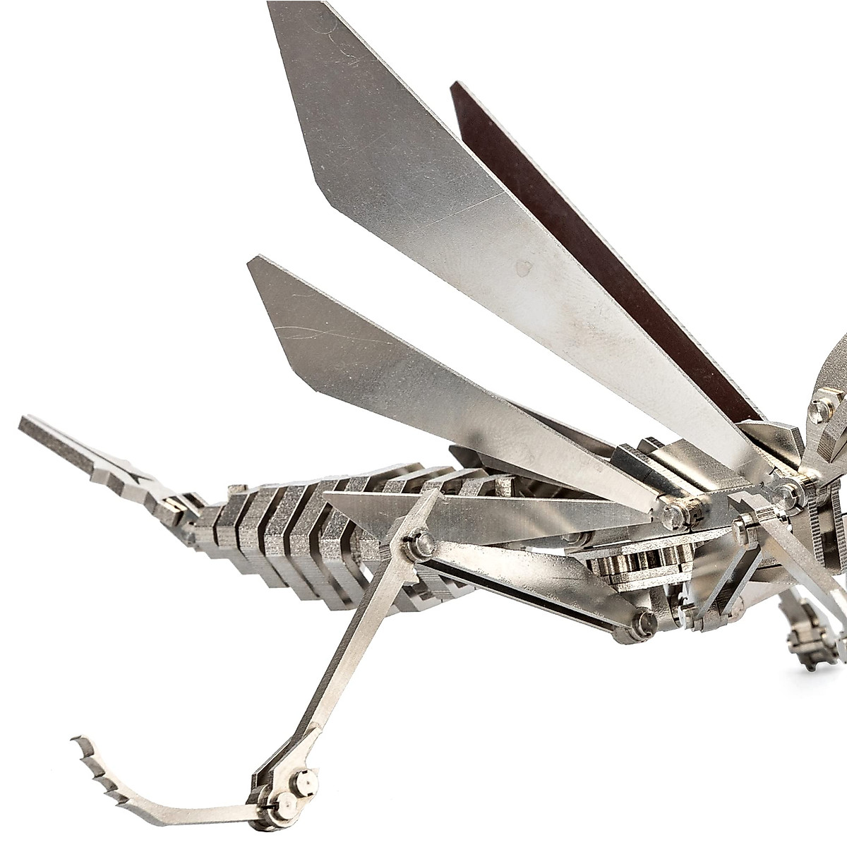Madsteel Insect Mantis Exhilarating 3D Metal Model Puzzle Kit for Adults – Exquisite Brain Building Miniature Toy, Stainless Steel Assembly for Mindful Relaxation and Fun (Non-Finished Model)