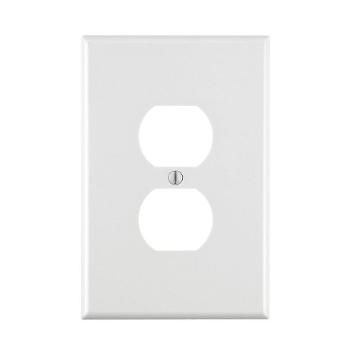 Leviton 88601 1-Gang Decora GFCI Device Decora, Wallplate, Oversized, Thermoset, Device Mount, White & 88103 1-Gang Duplex Device Receptacle Wallplate, Oversized, Thermoset, Device Mount, White