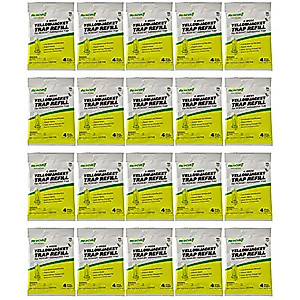 RESCUE! Yellowjacket Attractant – for RESCUE! Reusable Yellowjacket Traps – 4 Week Supply - 20 Pack