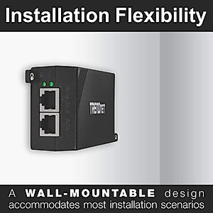 TRENDnet Gigabit Power Over Ethernet Plus (PoE+) Injector,Converts Non-PoE Gigabit to PoE+ or PoE Gigabit, Network Distances up to 100 M (328 Ft.), TPE-115GI (Renewed)