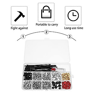 DOITOOL Laptop Accessories PC Accessories Computer Standoffs Screws Assortment Kit with Screwdriver Brush and Tie for Hard Drive Computer Case Motherboard Fan Electronic Case Pc Accessories