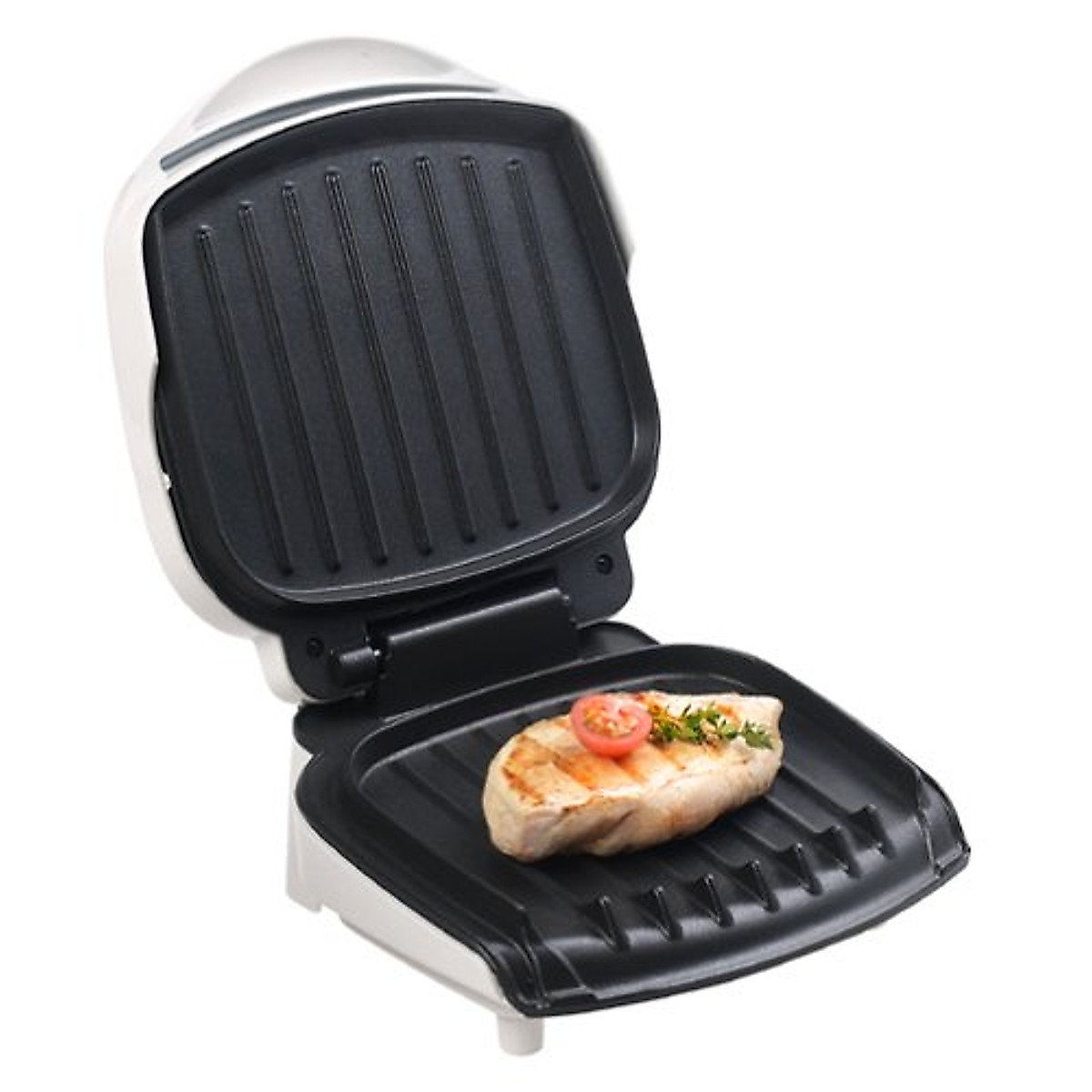 George Foreman GR10ABWI Champ Grill with Bun Warmer, Indigo
