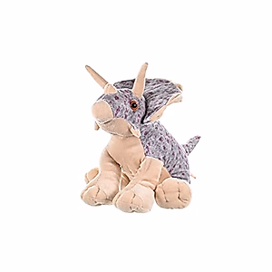 Wild Republic Triceratops Plush, Dinosaur Stuffed Animal, Plush Toy, Gifts For Kids, Cuddlekins 12", Multicolor, Model:10960