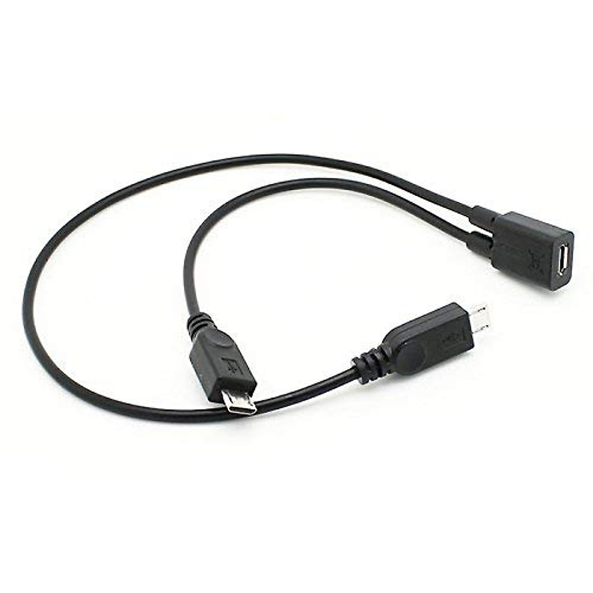 CY Micro USB Female to 2 Micro USB Male Splitter Extension Charge Cable for Galaxy S5 i9600 S4 I9500 Note2 N7100 S3 I9300 S2 9100