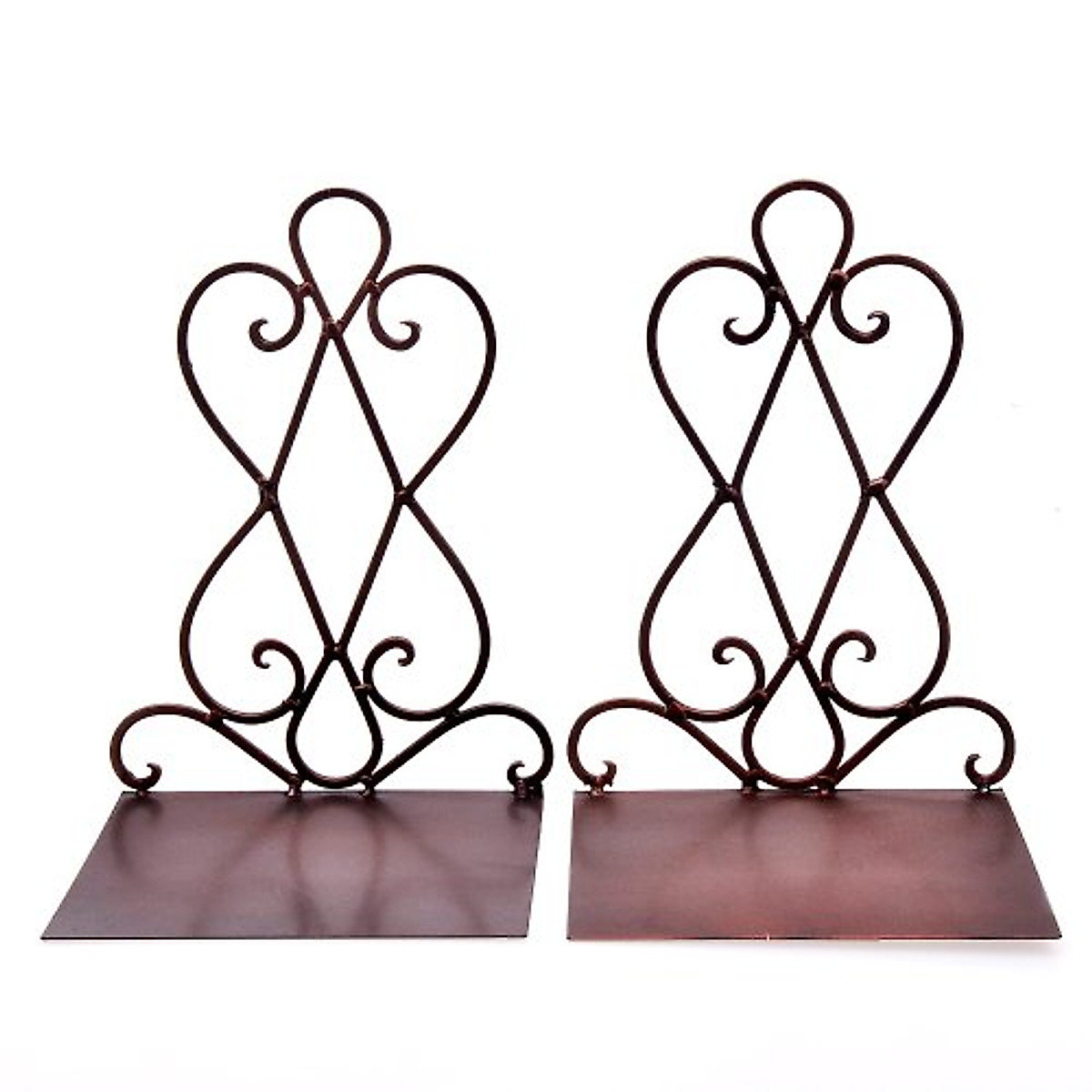 Artkingdome Book Ends Luxury Bookends Retro Organizer Stand Desk Holder Racks School Liberary Bookshelf Decorative Bookend 1pair w/Padding Gift