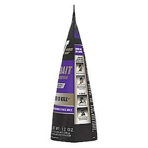 Tomcat Advanced Brand Mouse Bait with Refillable Station, Indoor and Outdoor Use, 1 Station and 12 Poison Block Refills