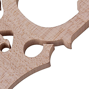 Mxfans Cello Bridge 4/4 Full Size Burlywood Maple Bridge for Cello Strings Wood Set of 5