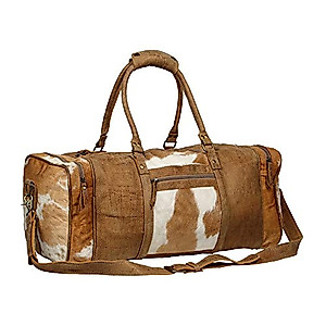 Myra Bag Cinnamon Cowhide Leather Travel Bag S-1272
