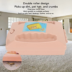 Carpet Sofa Sweeper, Carpet Brush Handheld Carpet Table Sweeper Triple Brush Head, Sweeper Cleansing Brush for Desktop Bed, Firm Carpet Table Sweeper