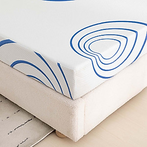 TMEOSK Queen Mattress, 8 inch Cooling Gel Memory Foam Mattress, Bamboo Charcoal Infused for Pressure Relief, Mattress in a Box, Fiberglass Free Cover, Medium Firm Feel, CertiPUR-US Certified(Queen)