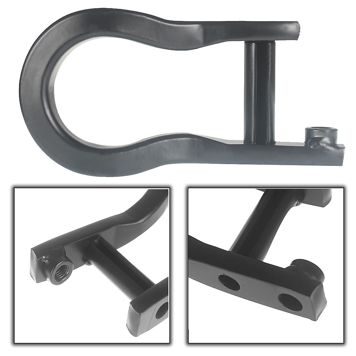 munirater 2PCS Tow Hooks Black Replacement for 2016-2018 Sierra 1500 and 2014-2018 Silverado 1500 84072463 Pair