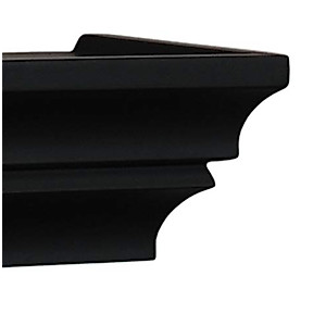 kieragrace Traditional Floating-Shelves, Set of 3 (12"W, 16"W, 24"W), Black
