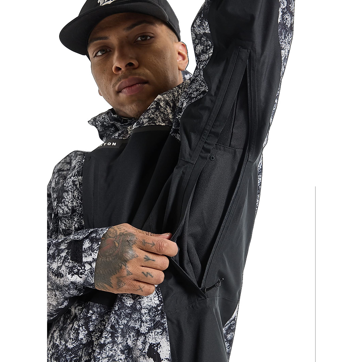 Burton Men's Standard Veridry 2L Rain Jacket, Aerial Pines/True Black, Large