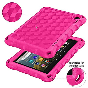 Fire HD 8 Tablet Case, Kids Case for Amazon Kindle Fire 8/8 Plus Tablet 10th/12th Generation 2020/2022 Release, Ubearkk Light Weight Shock Proof Anti Slip Protective Cases and Covers (Pink)
