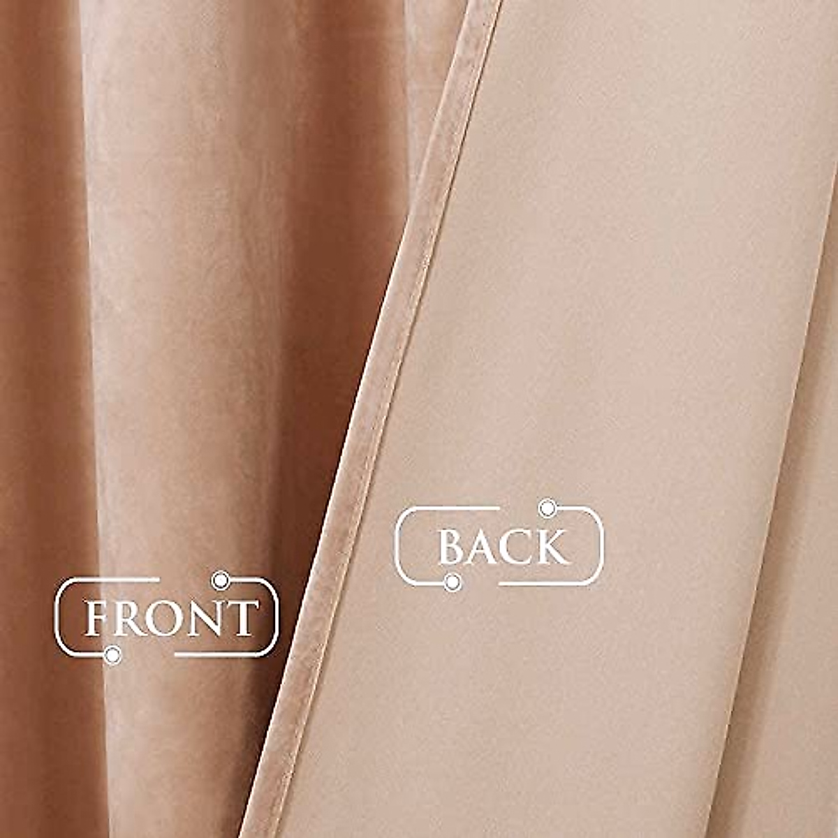 StangH Bundle Velvet Curtains & Curtain Tiebacks