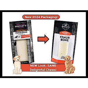 AccessiPets Filled Dog Bones Bundles for Large Dogs, Large Stuffed Femur Bone Bundle with 1 Dog Waste Roll, Long-Lasting Dental Treats for Aggressive Chewers (Hollow Bone)