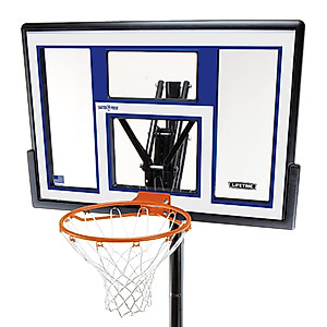 Lifetime 90168 Portable Basketball Hoop 48-Inch Polycarbonate Backboard System, Blue