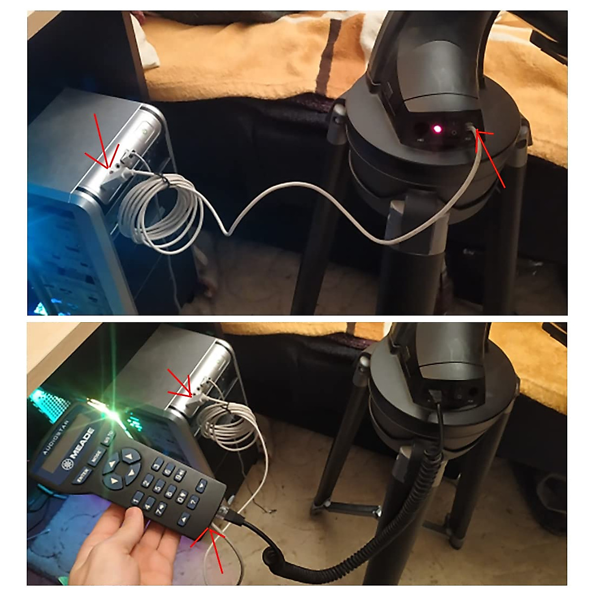 Usangreen USB to RJ9 RJ10 4P4C FT231XS RS232 Interface Handbox Control Cable for Meade 505 ETX-90 ETX-105 ETX-125 LXD75 LX80 LX90 497 AutoStar Audiostar (Length:10FT)