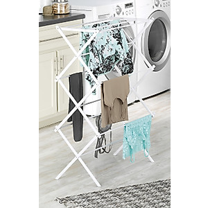 Whitmor Foldable Drying Rack, White