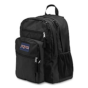 JanSport Big Laptop Backpack for College - Computer Bag with 2 Compartments, Ergonomic Shoulder Straps, 15” Laptop Sleeve, Haul Handle - Book Rucksack, Black