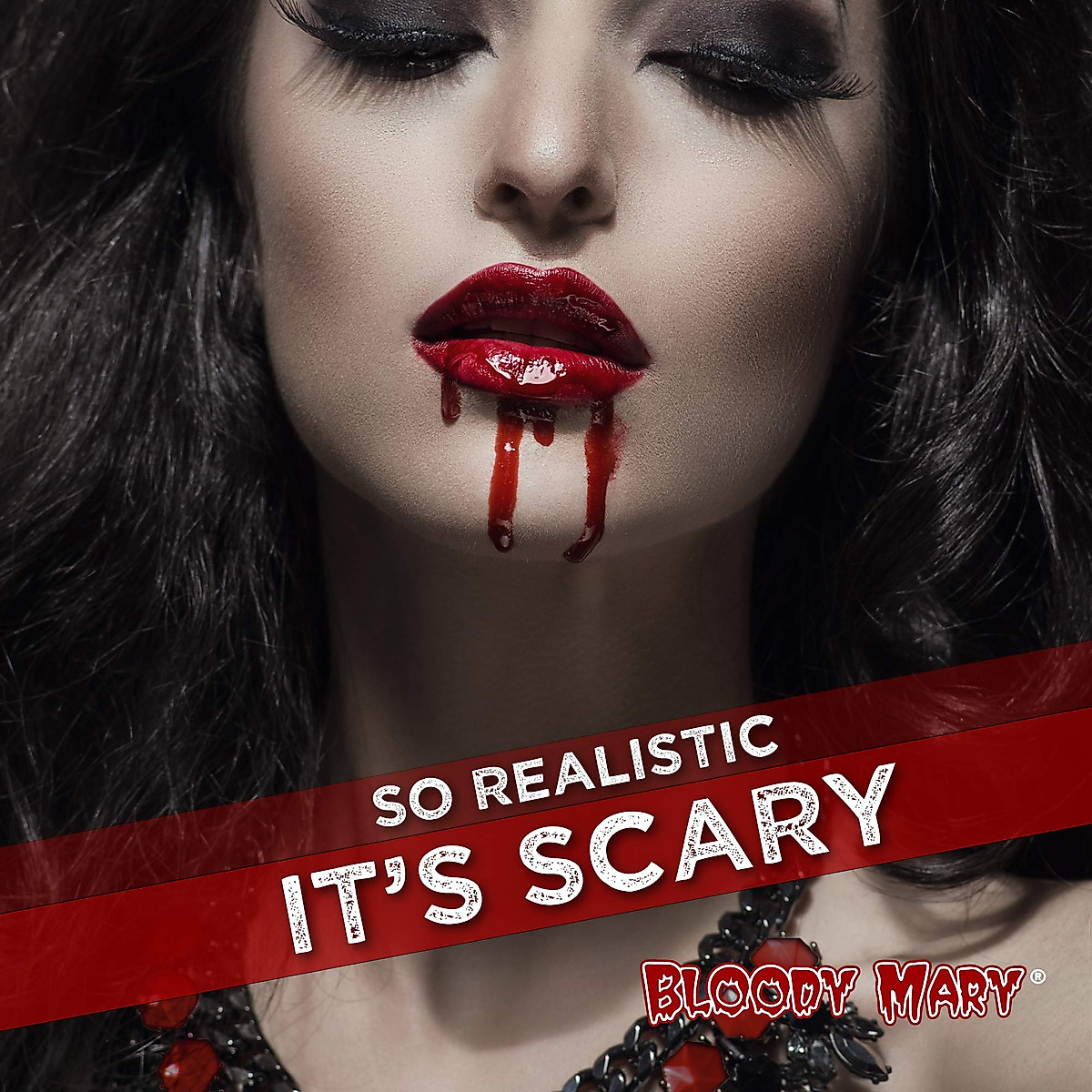 Bloody Mary Fake Blood Makeup Spray - 0.25oz - for Theater and Costume or Halloween Zombie, Vampire and Monster Dress Up