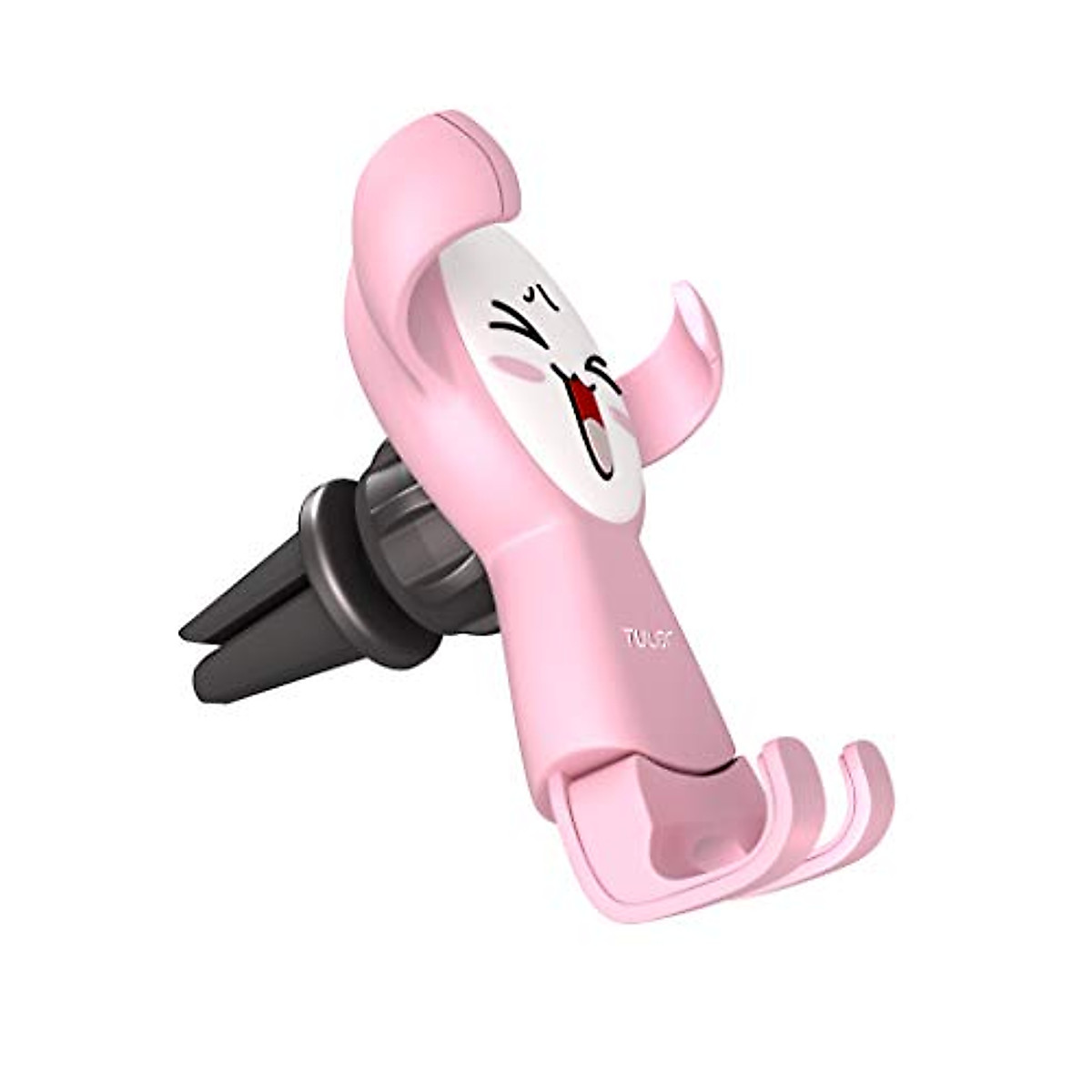 Cute Girly Cartoons Car Phone Holder Mount Air Vent Phone Holder for Car,Compatible Dashboard Windshield Car Phone Holder,Car Accessories for Women and Girls (Rose Pink)