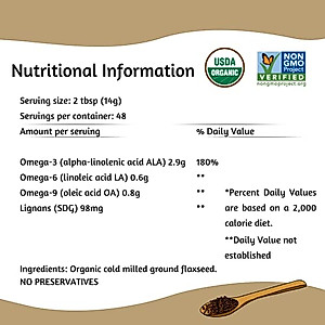 Spectrum Essentials Organic Ground Premium Flaxseed, 24 Oz